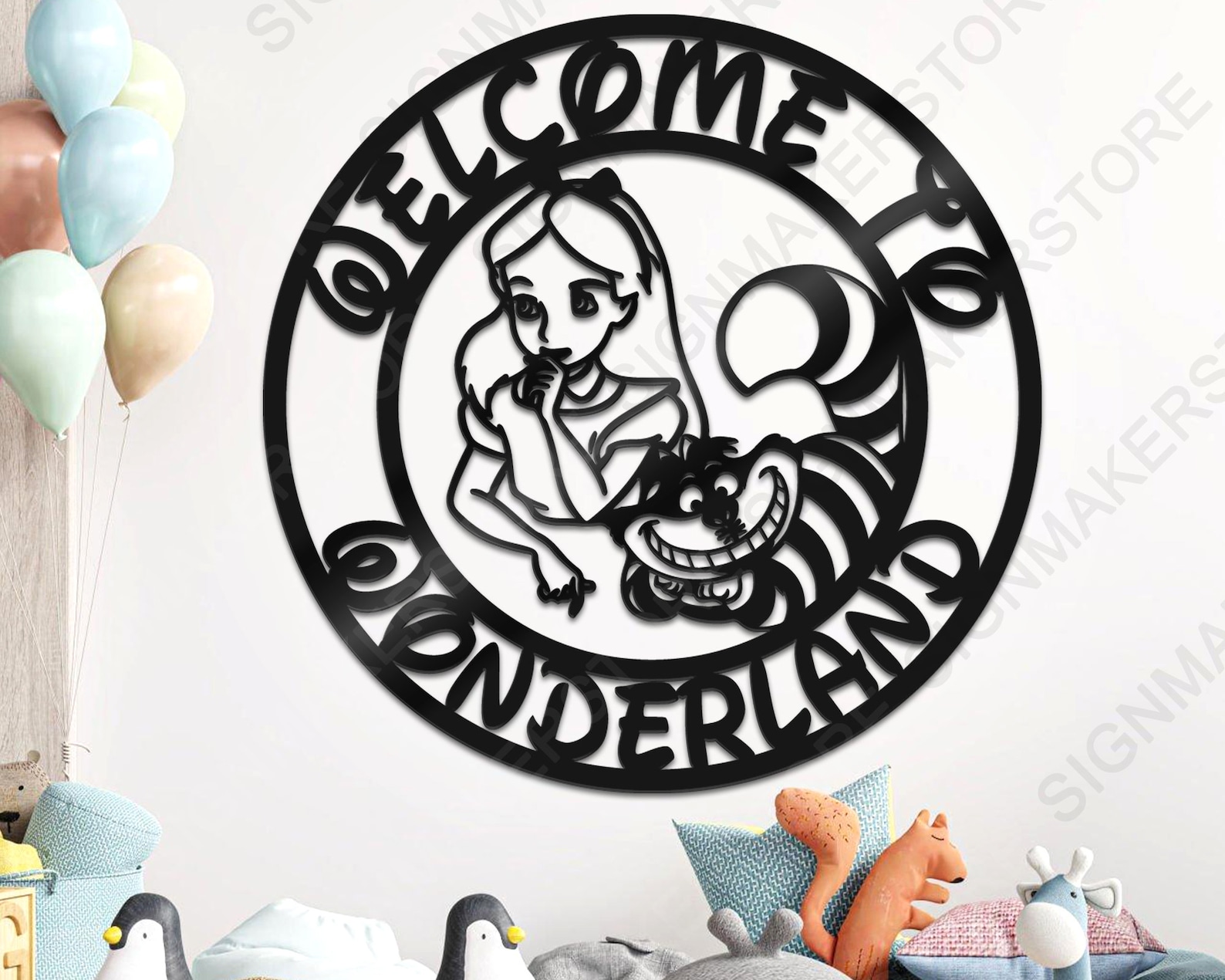 Alice in Wonderland Metal Sign-custom Metal Sign-welcome to Wonderland ...
