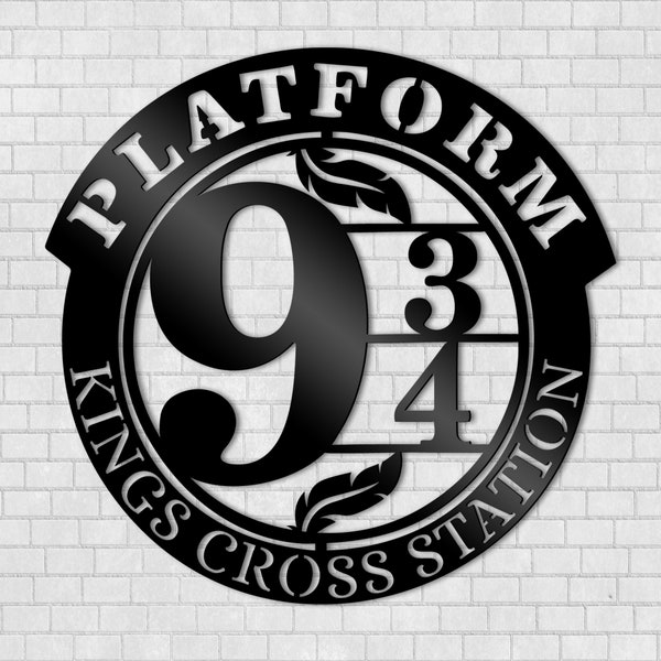 Platform 9 3 4 Sign - Etsy