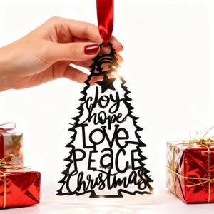 Christmas Joy Love Peace Metal Sign - Etsy