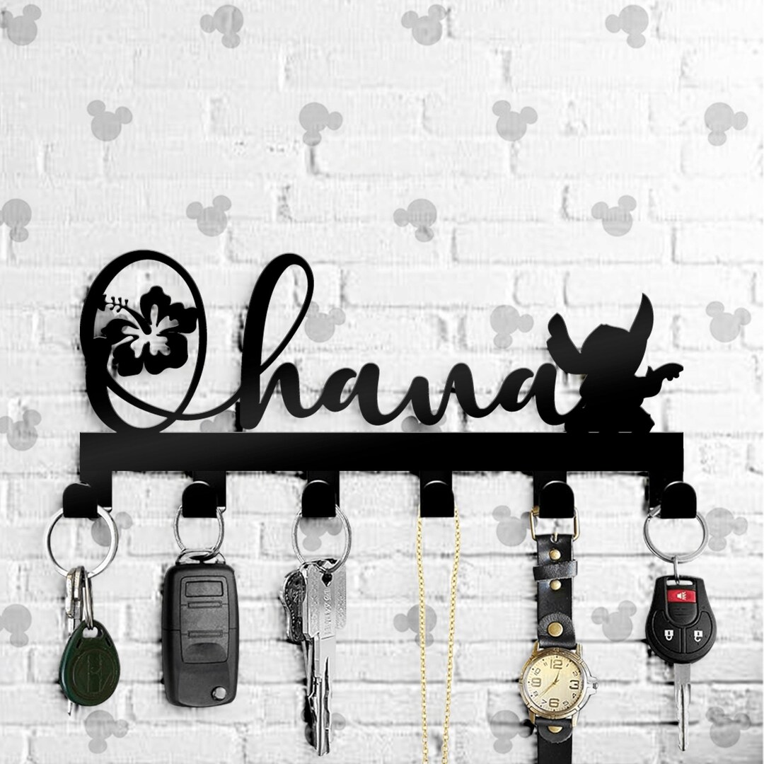 Ohana Stitch Theme Rug Hanger Sign - Beach House Xmas Decor - Tropical ...