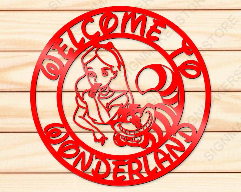 Alice in Wonderland Metal Sign-custom Metal Sign-welcome to Wonderland ...