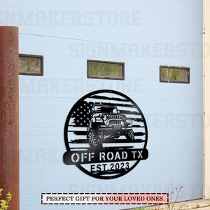 Offroad American Metal Sign, Gift for Father, Dad's Garage Sign ...