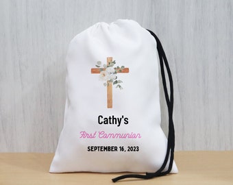 First Communion Bags Personalized Communion Favors Bags Christening ...