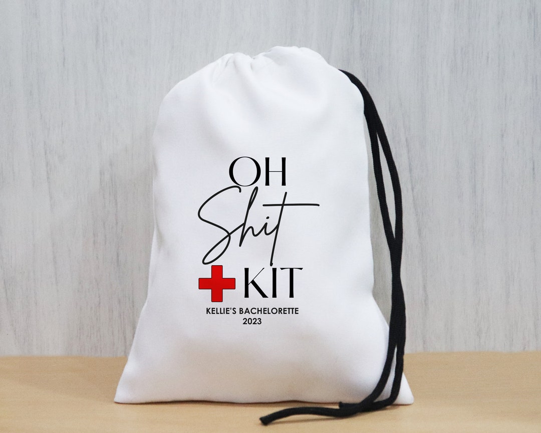 Oh Shit Kit Favor Bags - Bachelorette Party Bags - Personalized Oh Shit ...