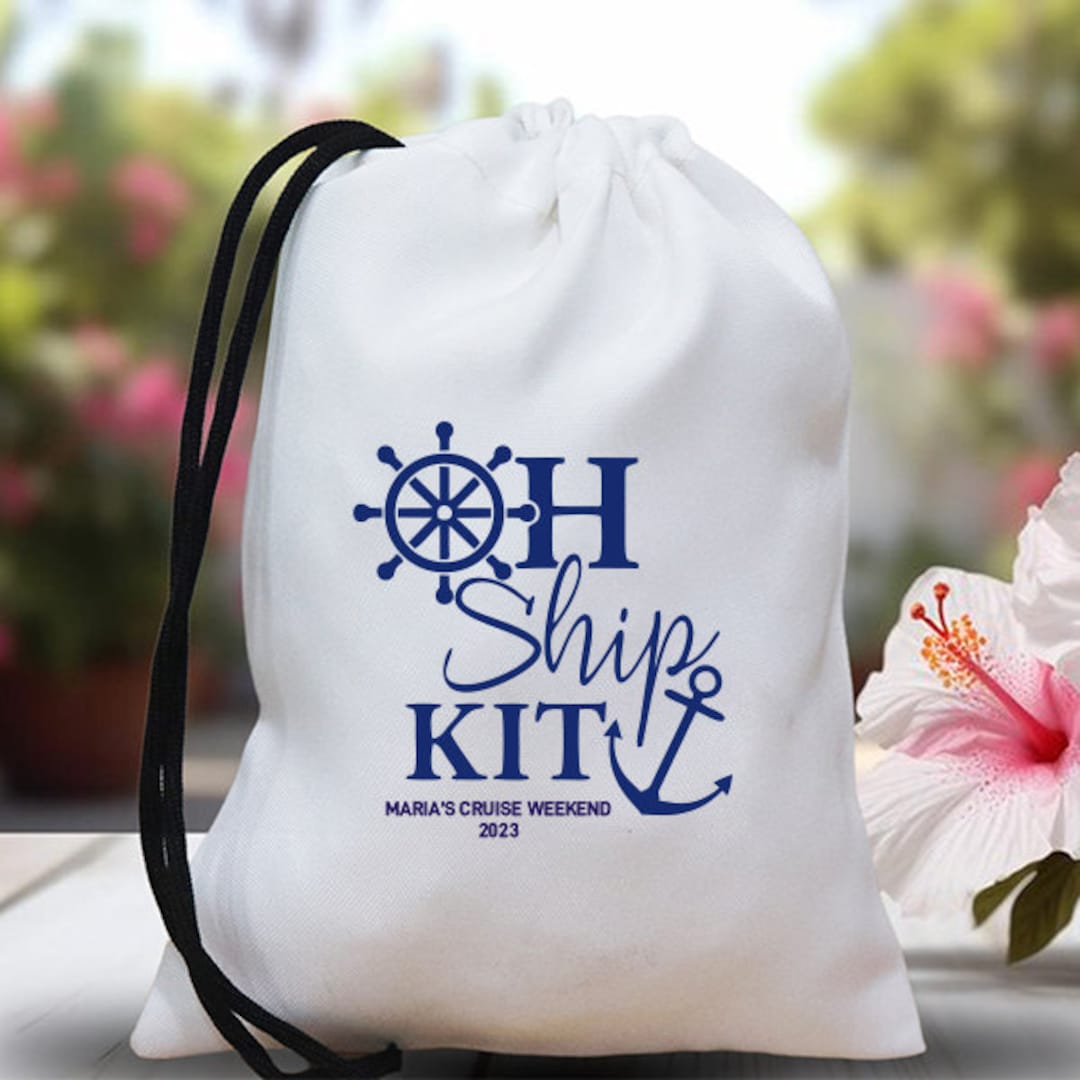 Cruise Squad Party Favor Bags, Ocean Cruise Vacation Giveaway Bags ...
