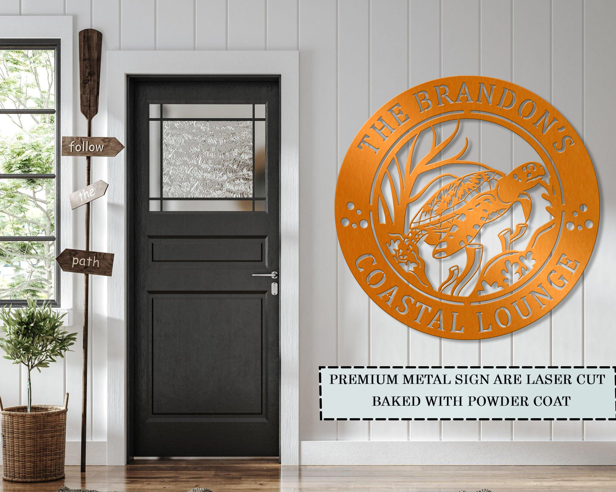 Custom Sea Turtle Metal Sign Nautical Sea Turtle Wall Art - Etsy