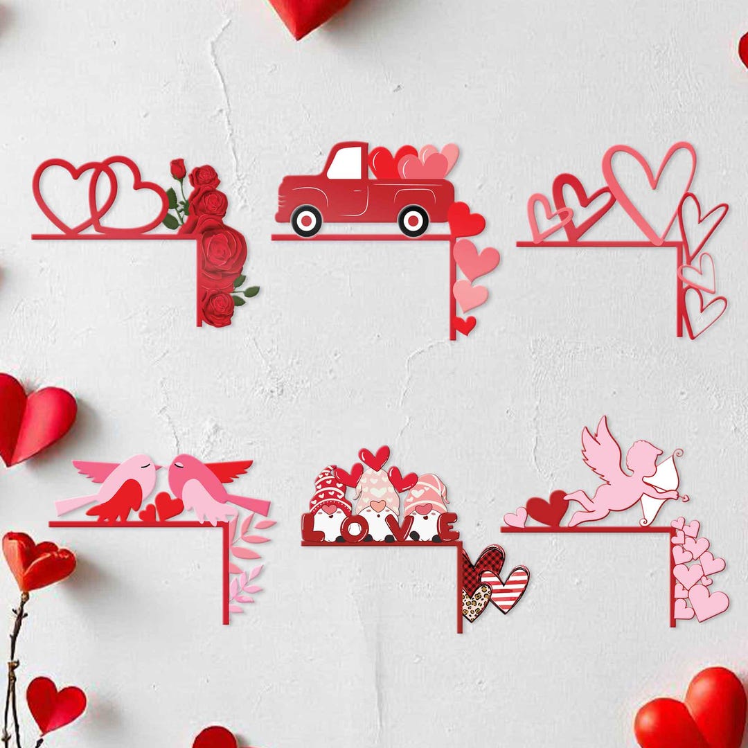 Valentine’s Day Door Corner, Cupid Decor, Seasonal Decor, Holidays ...