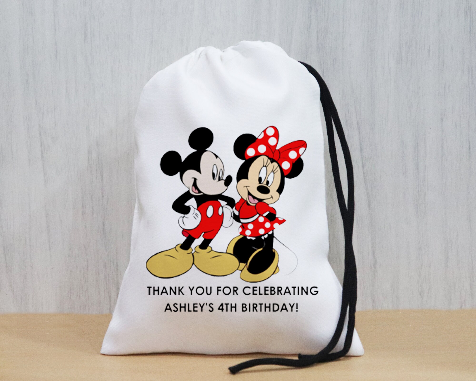 Personalized Mickey Minnie Favor Bags, Disney Birthday Favor Bags, Kids ...