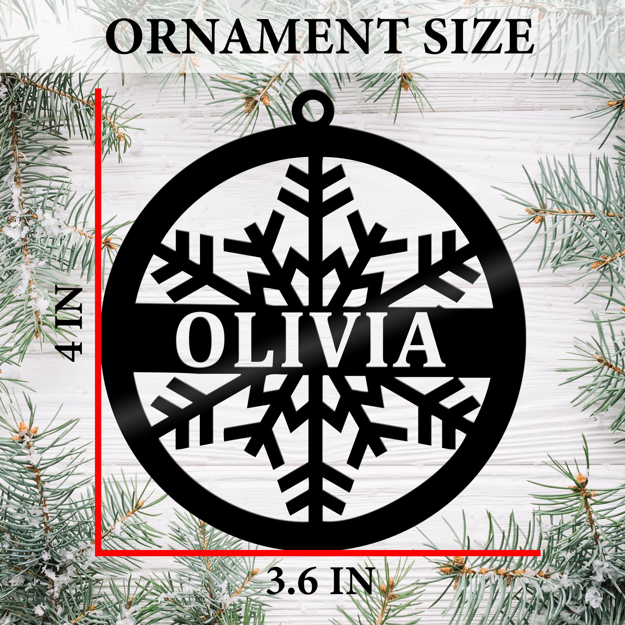 Custom Snowflake Christmas Ornament, Holiday Ornaments Personalized ...