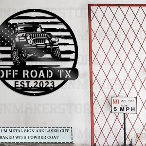 Offroad American Metal Sign, Gift for Father, Dad's Garage Sign ...