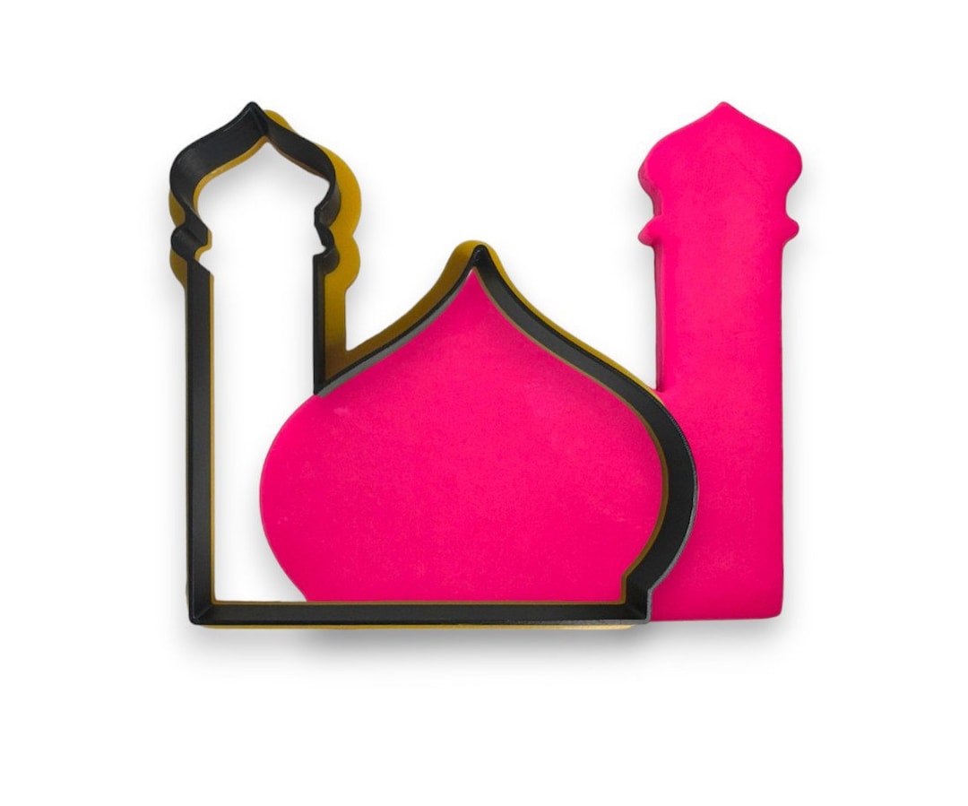 Eid Mubarak Ramadan Cookie Cutter, Mosque Top Moon, Islamic Star, 3D ...