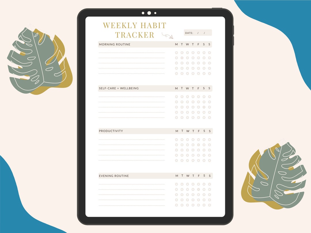Editable Habit Tracker: Atomic Habits Habit Tracker Notepad - Etsy