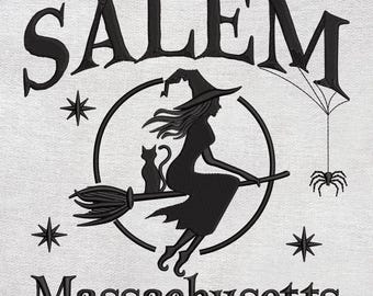 Salem Massachusetts Embroidery Design. Instant Download - Etsy