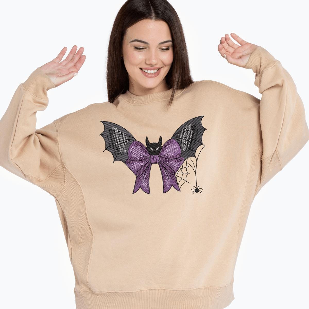 Halloween Bat Bow Embroidery Design (digital Download) - Etsy