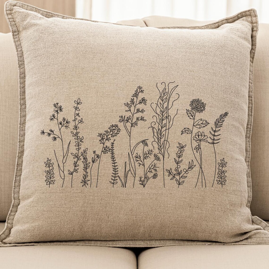 Wildflowers Machine Embroidery Design, 4 Sizes, Instant Download - Etsy
