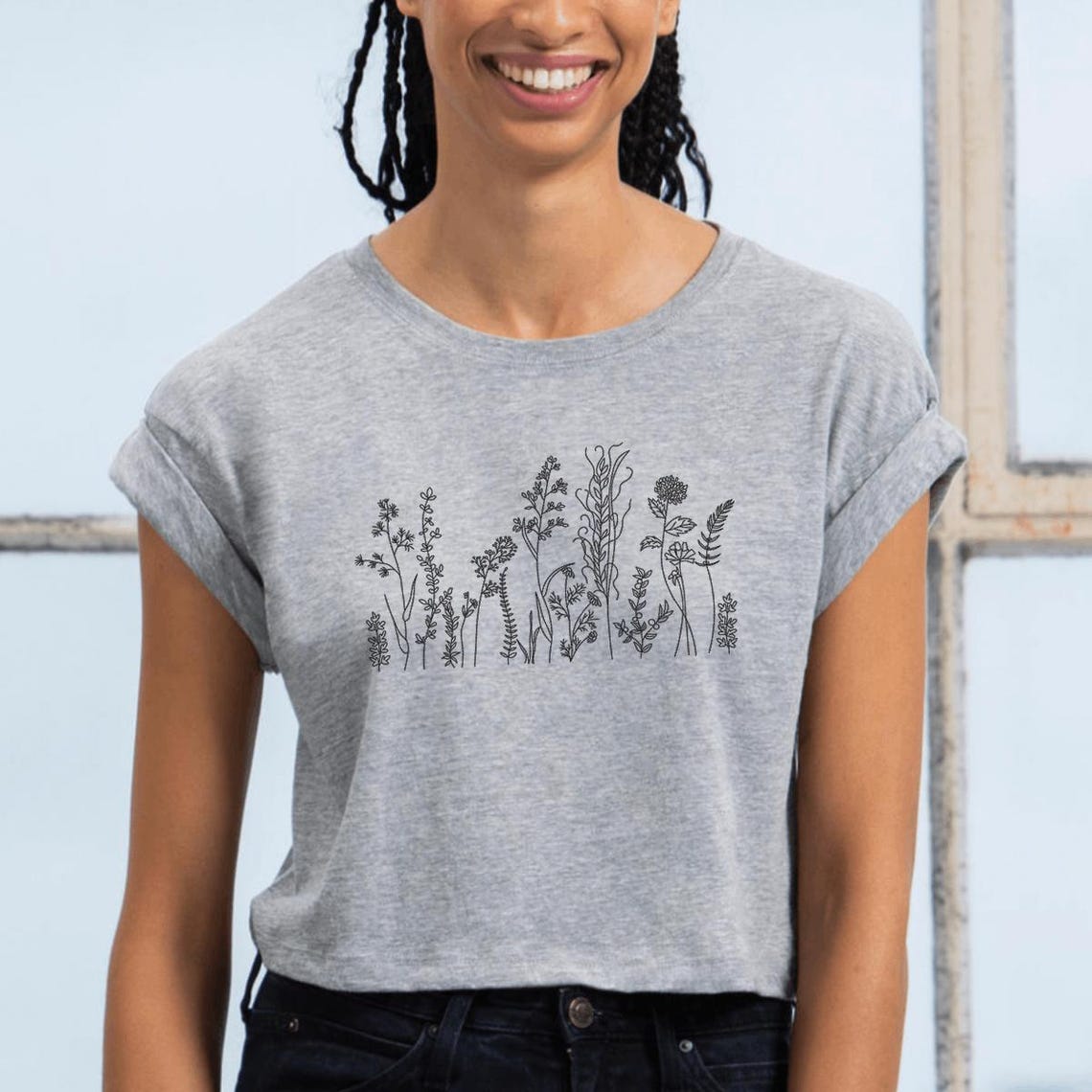 Wildflowers Machine Embroidery Design, 4 Sizes, Instant Download - Etsy