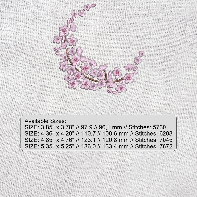 Spring Wreath Embroidery Design, Flower Wreath Design, Instant Download ...
