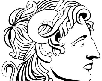 STAG Grayscale Coloring Page Instant Download PDF - Etsy