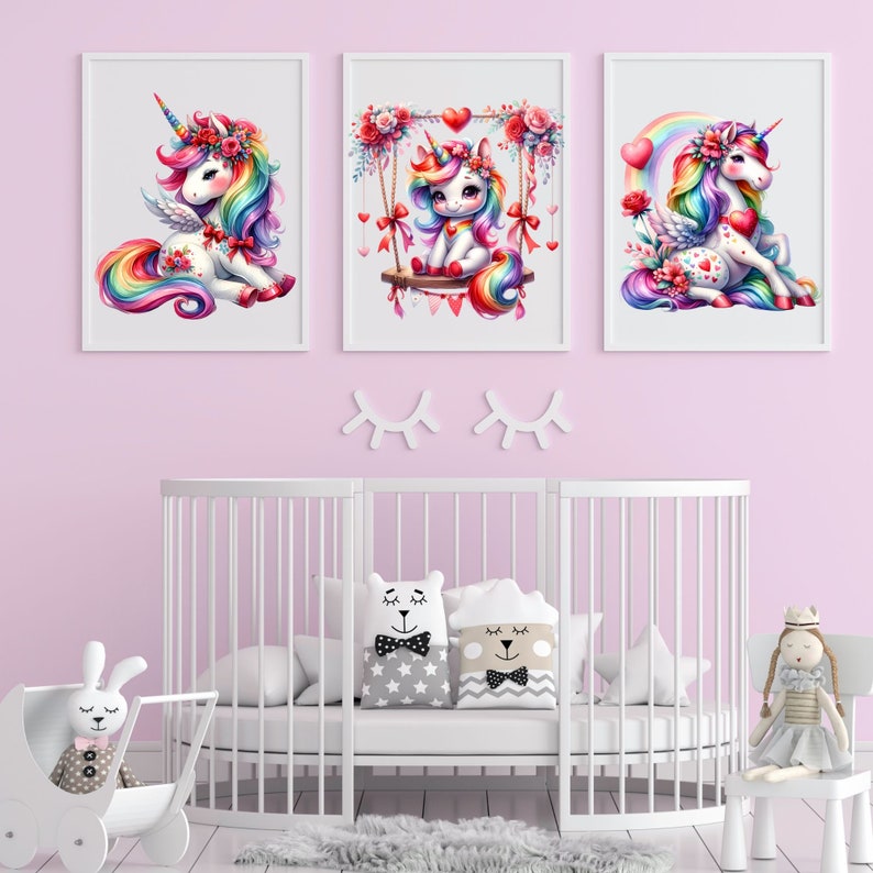 Unicorn PNG Bundle, Kawaii Unicorn, Cute Unicorn Clipart, Commercial Use, Magic Unicorn Clipart ...