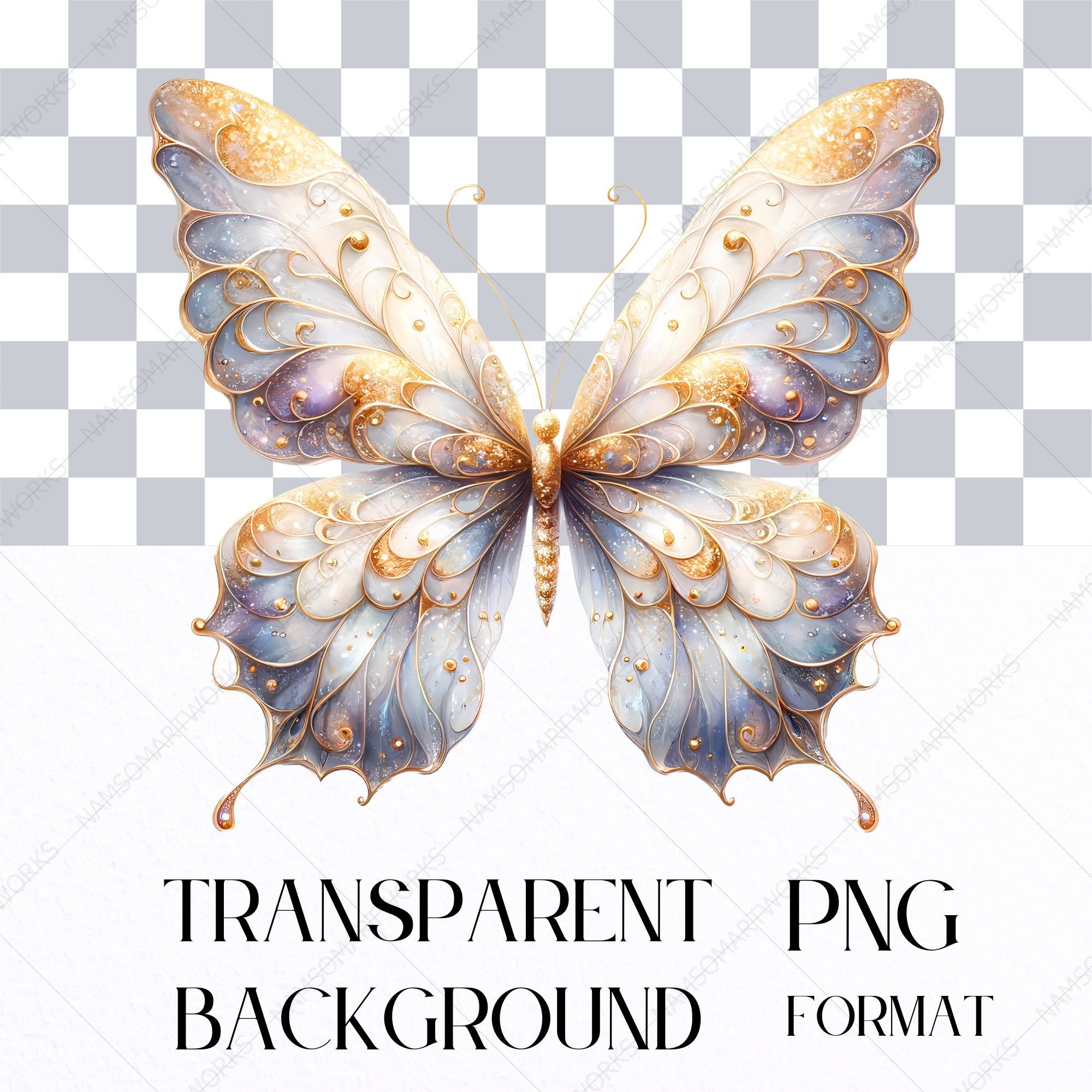 Magic Butterfly PNG Clipart, Butterfly Watercolor PNG, Butterfly ...