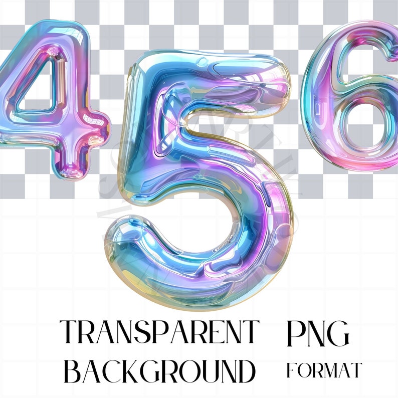 Rainbow Foil Balloon Alphabet Numbers PNG Clipart, Clip Art Numbers PNG ...