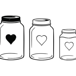 Mason Jar SVG Bundle, PNG, Cricut, Glass Jar SVG, Ball Jar Svg, Kitchen ...