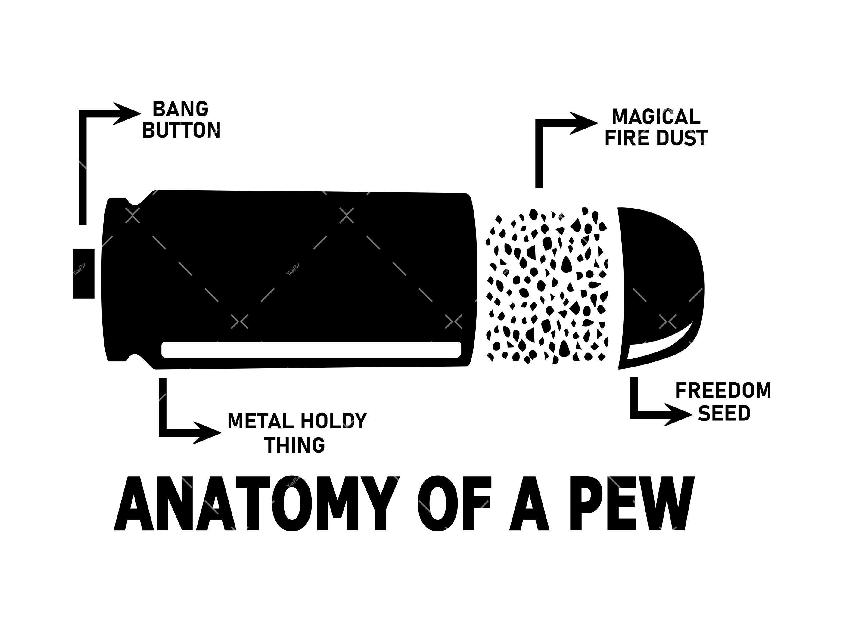 Anatomy of a Pew SVG PNG Cricut Pew Pew Svg Gun Svg - Etsy Australia