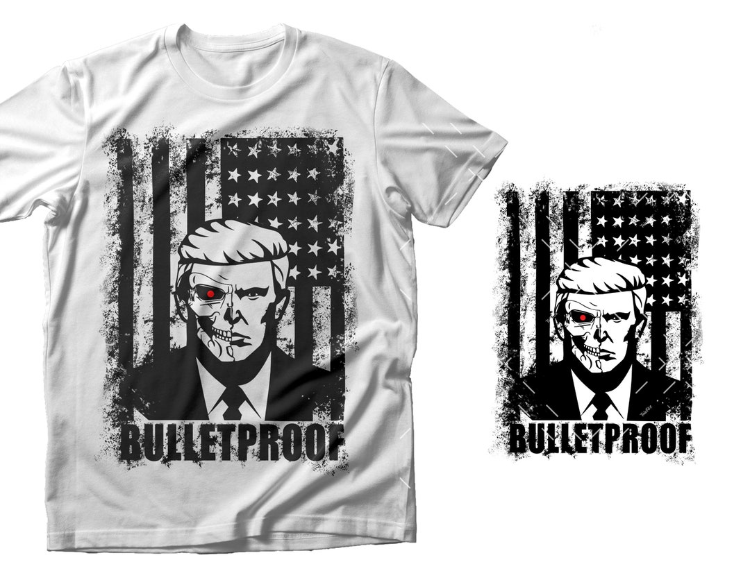 Bulletproof Trump PNG, Cricut, Trump Png, Usa Flag Png, You Missed ...