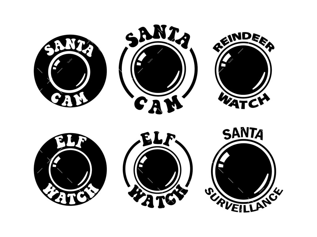 Santa Cam SVG Bundle, PNG, Cricut, Christmas Svg, Elf Cam Svg, Reindeer ...