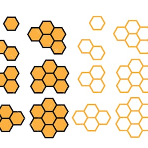 Honeycomb Pattern SVG, PNG, Cricut, Honey Svg, Beehive Svg, Hexagon ...