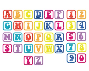 Alphabet Blocks Svg, Numbers Blocks Svg, Building Blocks, Baby Blocks ...