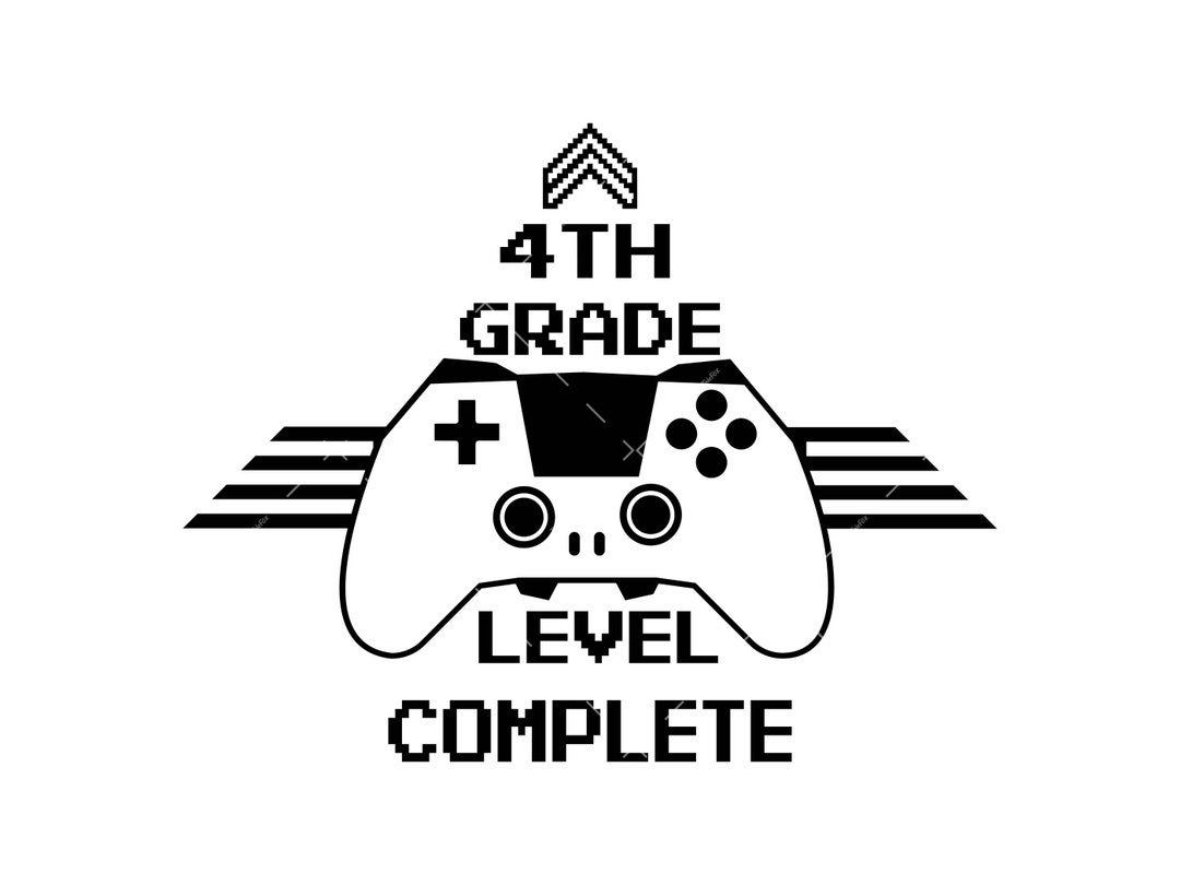 4th Grade Level Complete Svg, PNG, Cricut, Gamer Svg, Birthday Svg ...