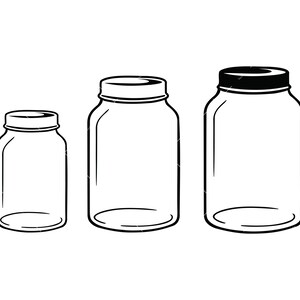 Mason Jar SVG Bundle, PNG, Cricut, Glass Jar SVG, Ball Jar Svg, Kitchen ...