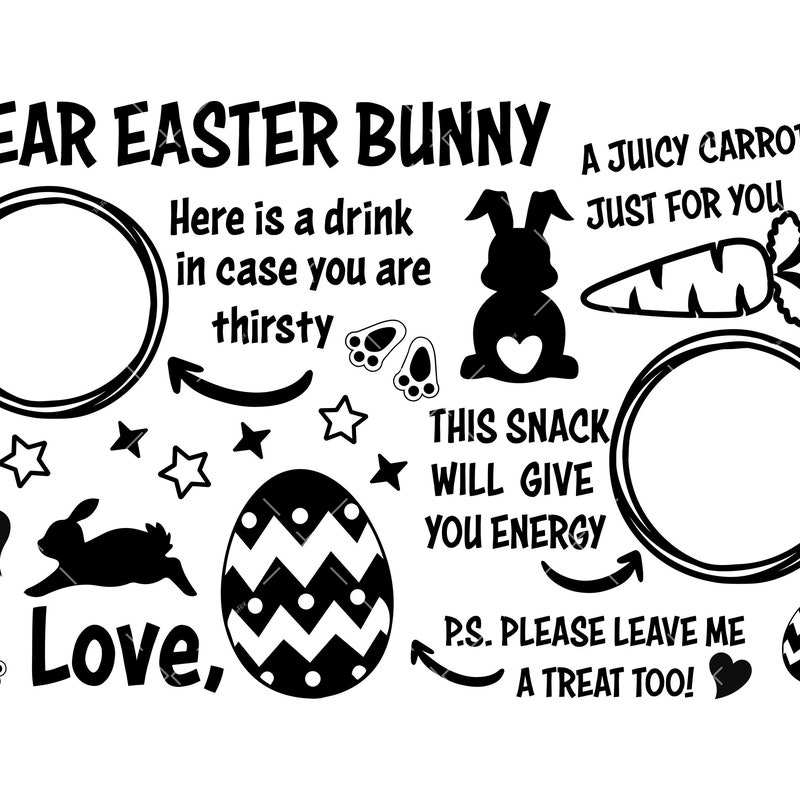 Peeps Black and White Svg - Etsy