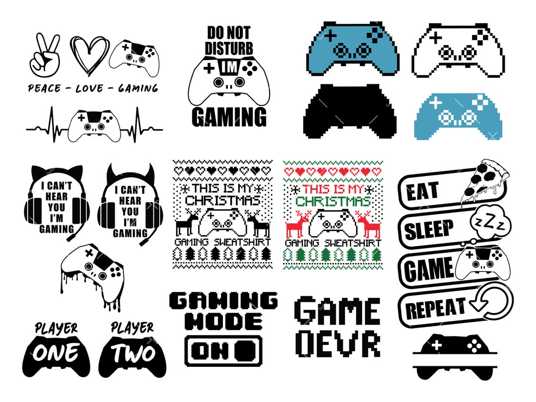 Gamer SVG Bundle, PNG, Cricut, Gamer SVG, Gaming Designs, Gaming Mode ...