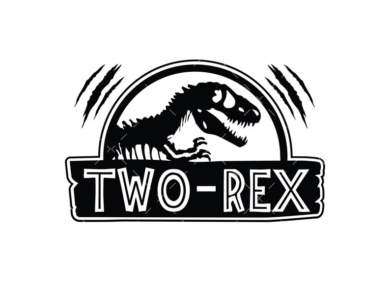 Two Rex SVG, PNG, Cricut, T-rex Svg, 2 Rex SVG, Boy 2nd Birthday Svg ...