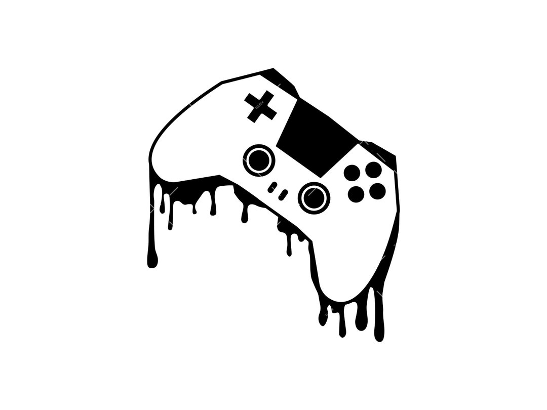 Dripping Game Controller SVG, PNG, Cricut, Gamer SVG, Gaming Svg ...