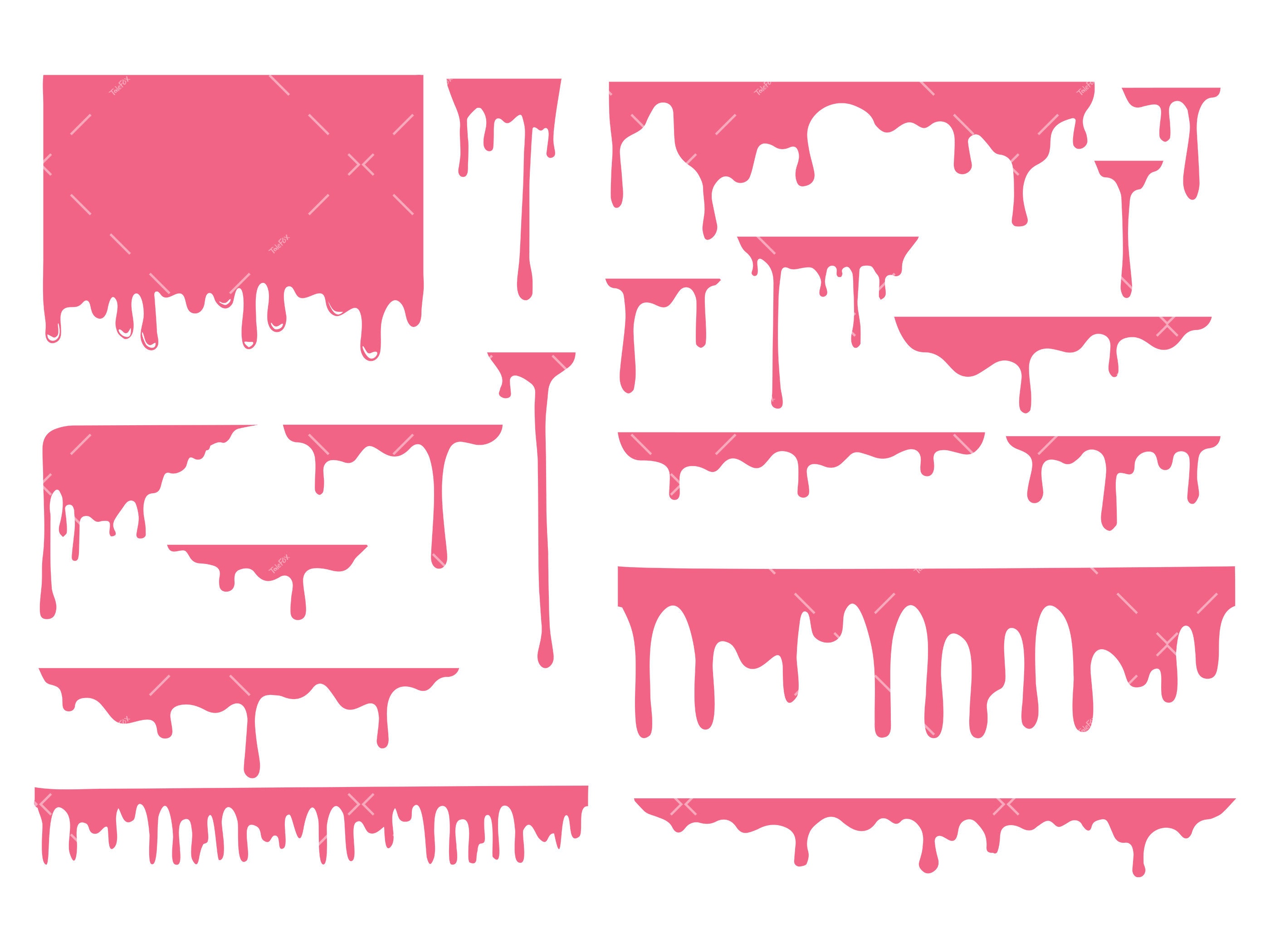 Dripping Borders SVG, PNG, Cricut, Dripping Svg, Honey SVG, Choclate ...