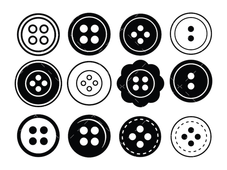 Sewing Button Svg, PNG, Cricut, Sewing Cut Files, Sewing Buttons Svg ...