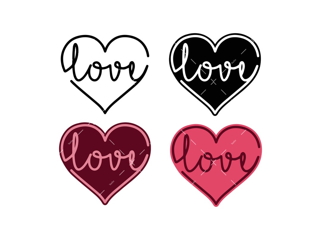 Love SVG SVG, Heart Svg, Heart PNG, Valentine's Day Svg, Love Letters ...
