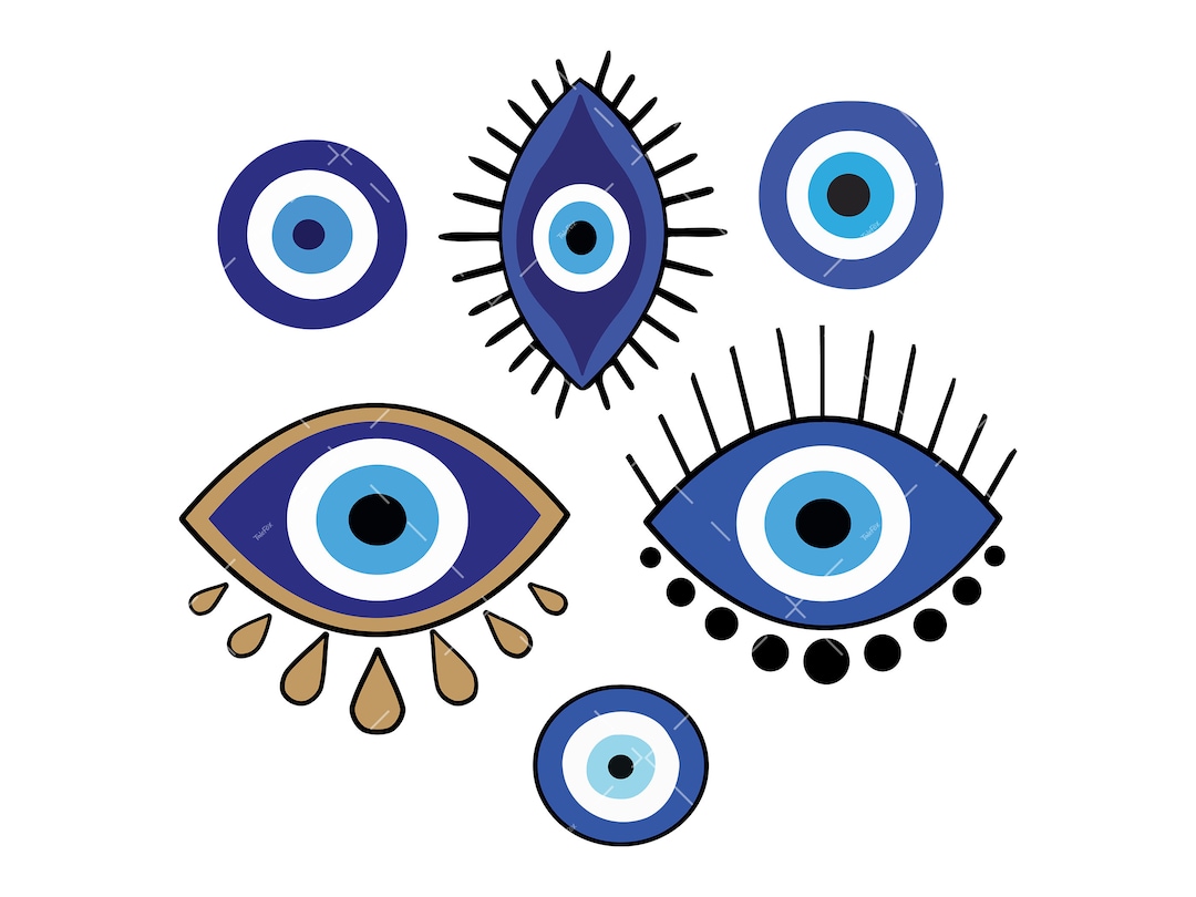 Evil Eye SVG, PNG, Cricut, Blue Eye Svg, Nazar SVG, Turkish Eye Svg, Spiritual Svg, Mystical Eye ...