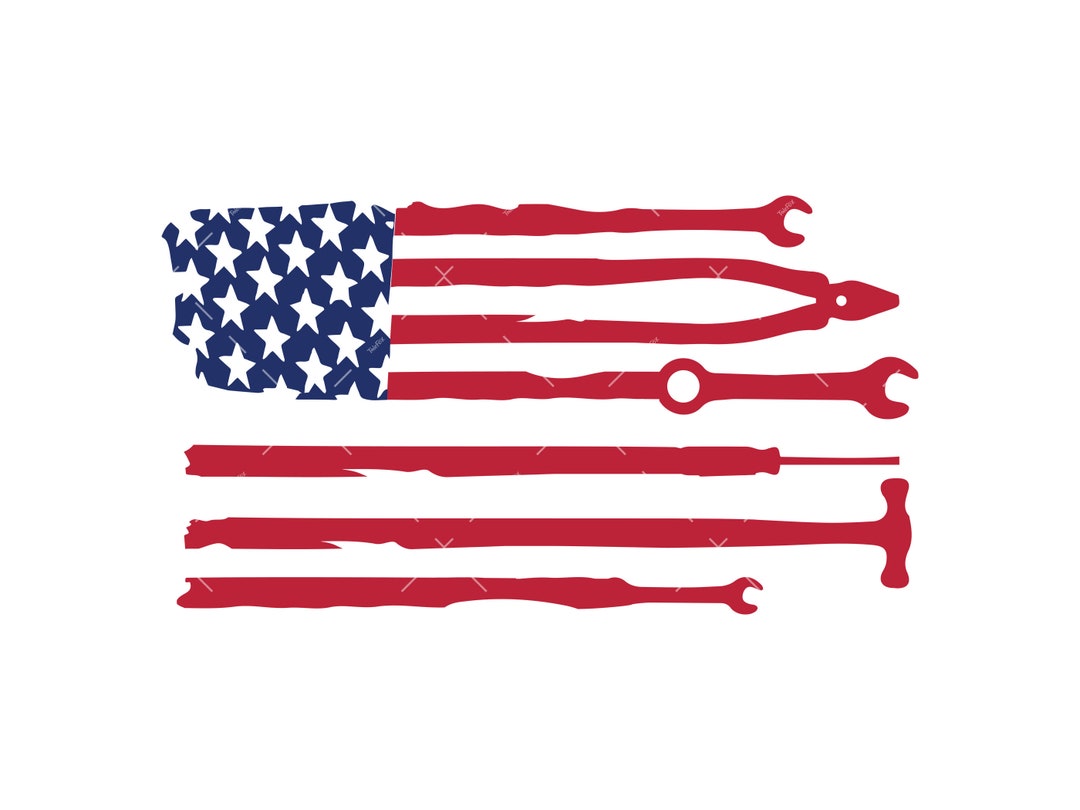 USA Flag Tools Svg, PNG, Cricut, USA Flag, American Flag Svg, Plumber ...