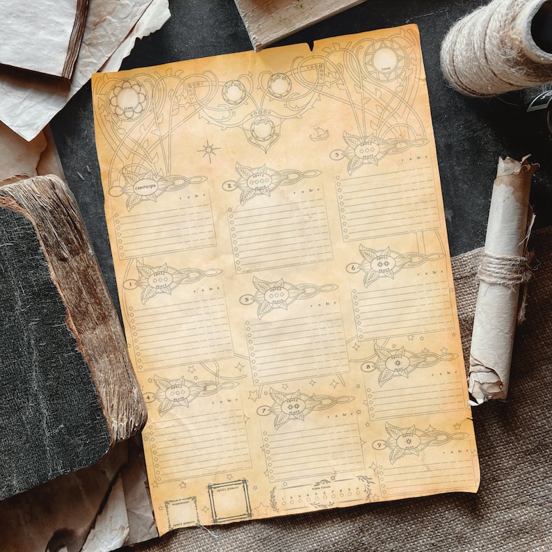 Lord of the Rings Character Sheet - D&D 5e - Etsy