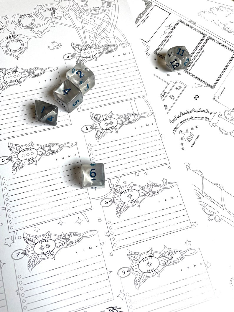 Lord of the Rings Character Sheet - D&D 5e - Etsy