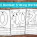 Preschool Numbers Tracing Worksheet 0-20 Printable Number Tracing ...