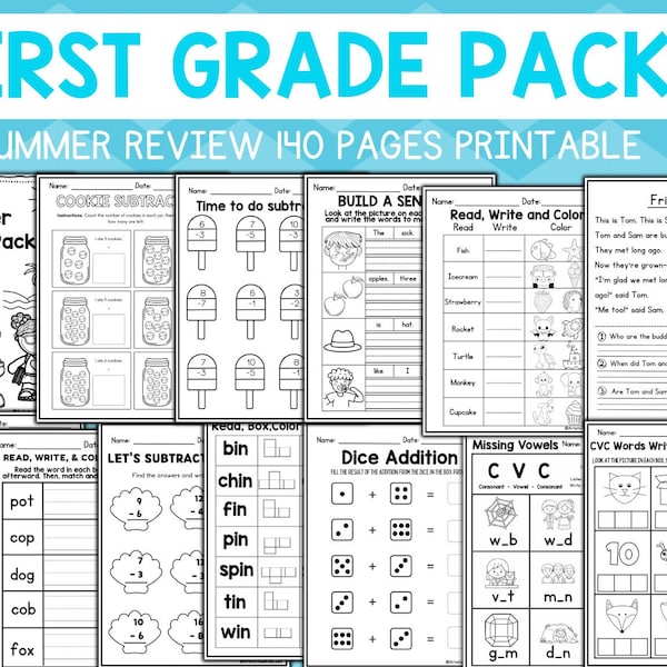 Correct the Sentences Worksheets, 10 Page Printable, for 1st and 2nd ...