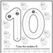 Numbers 1-20 Trace, Count, and Color Worksheets Preschool Numbers ...