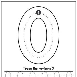 Numbers 1-20 Trace, Count, and Color Worksheets Preschool Numbers ...