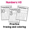 Preschool Numbers Tracing Worksheet 0-20 Printable Number Tracing ...
