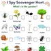 I Spy Scavenger Hunt for Kids Scavenger Hunt Games Activity Kids ...